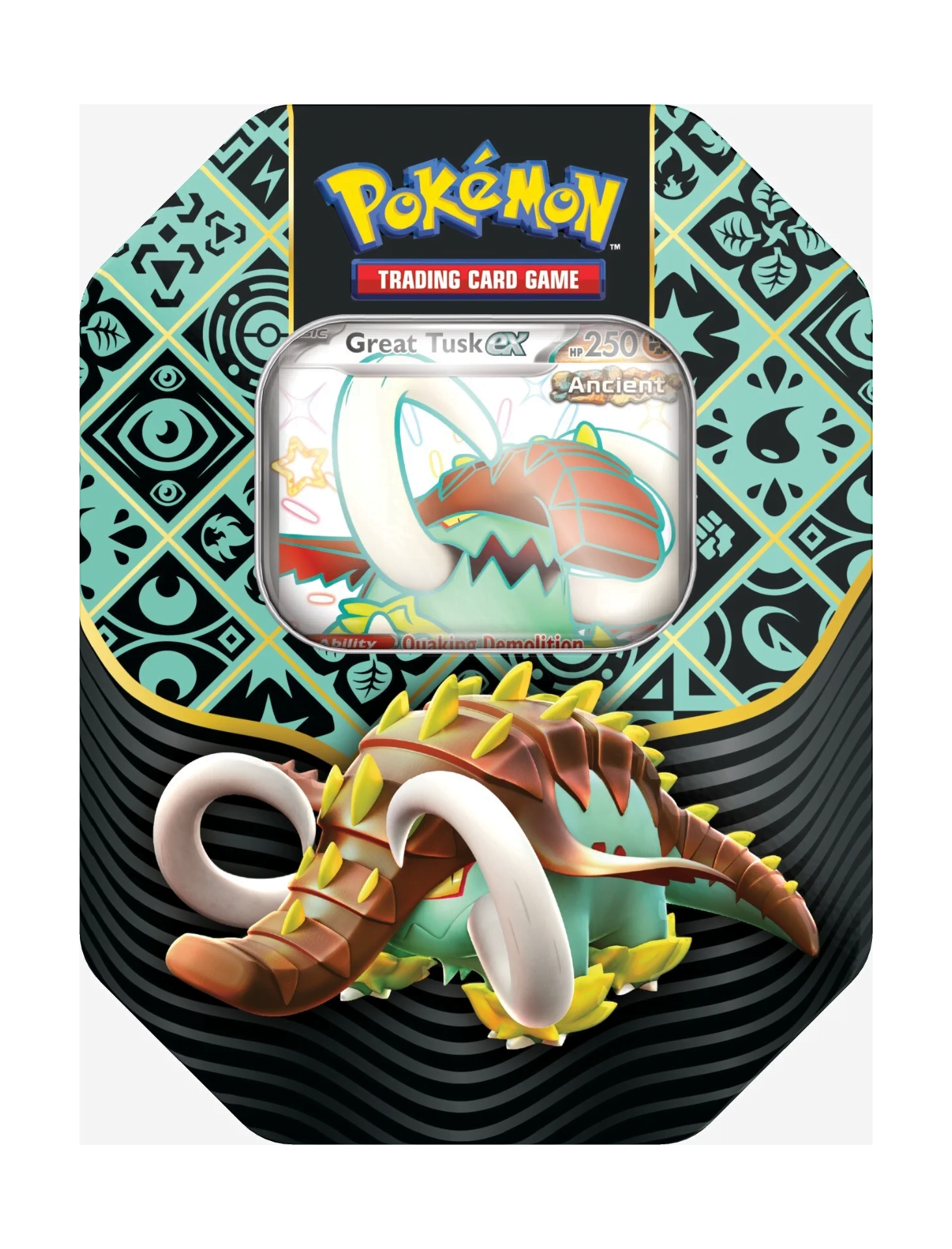Buy Pokémon - Paldean Fates - Tin - Great Tusk ex (4 Boosters) - HiroCards